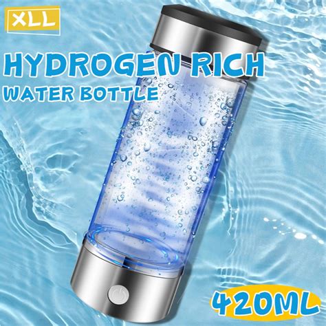 420ml Hydrogen Rich Water Bottle Rechargeable Negative Ion Water Cup