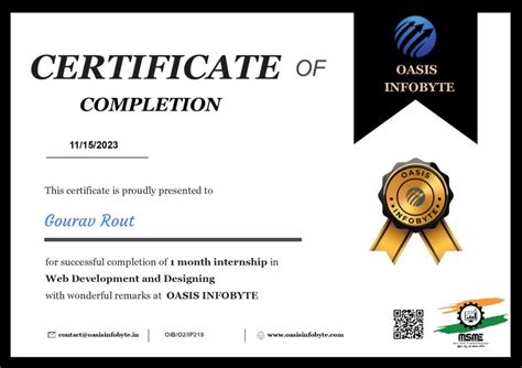 Gourav Rout On Linkedin Webdevelopment Internship Oasisinfobyte
