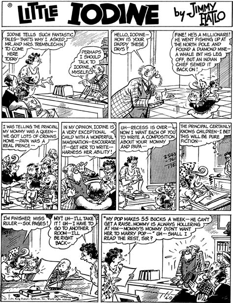Little Iodine Sundays Comic Strip 1950 04 09 Comics Kingdom