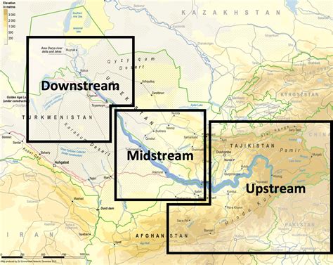 Amu Darya River Map