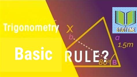 Basic Rules Of Trigonometry Class 9th And 10th Mathematicsstudy