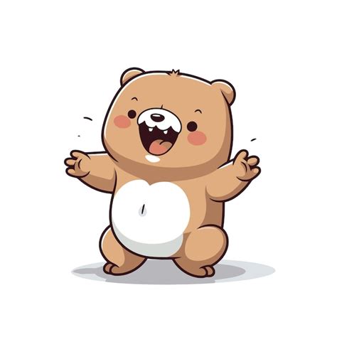 Premium Vector Chibi Bear