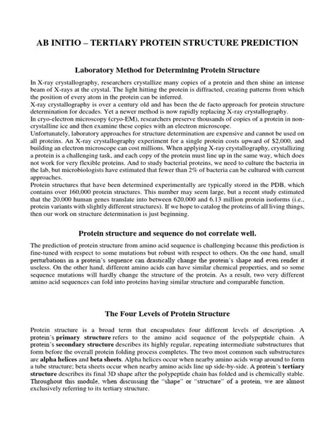 ab initio pdf proteins protein structure