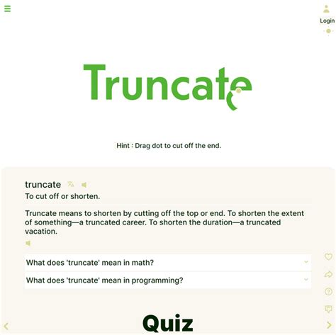 Truncate Rwords