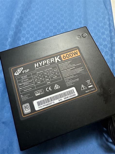 Fsp Hyperk 600w Computers And Tech Parts And Accessories Computer Parts On Carousell
