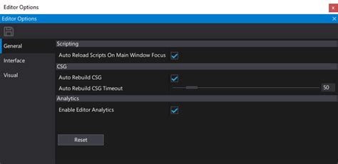 Editor Options Flax Documentation