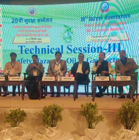 Being Session Chairman Amidst Elite Speakers On “safety Hazards In Oil