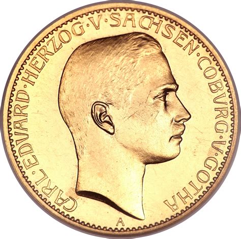20 Mark Charles Eduard Duchy Of Saxe Coburg And Gotha Numista