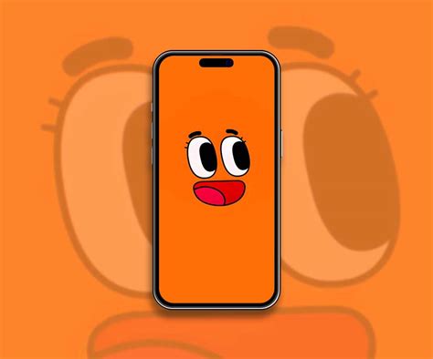 Darwin Watterson Cartoon Face Orange Wallpapers Hd Wallpaper