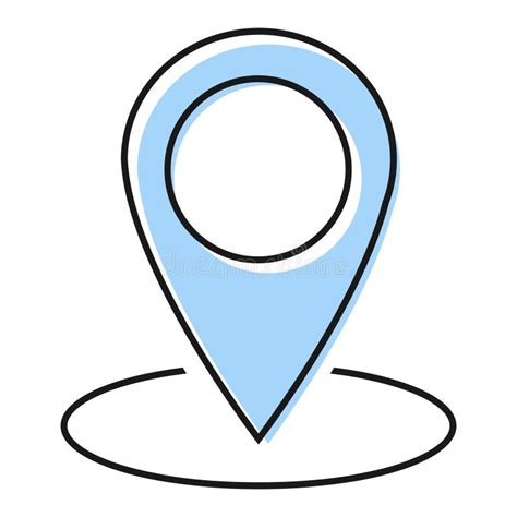 location icon map pointer symbol isolated on white background vector