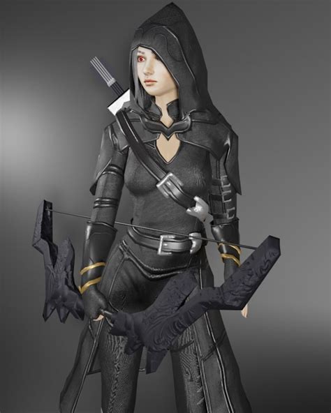 3d Fantasy Model Female Character Archer Model Vrm Model By Meekheed Fiverr