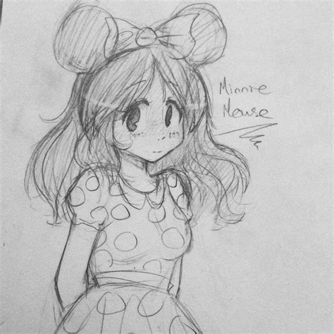 Minnie Mouse As A Manga Girl By Camilladrawsxd On Deviantart