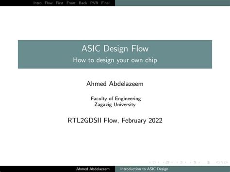 Asic Design Flow Pdf