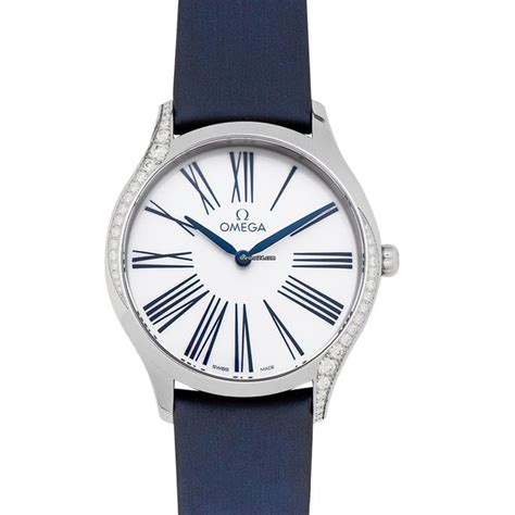 Omega De Ville Tresor Quartz 36 Inches Steel White Dial Diamond Ladies