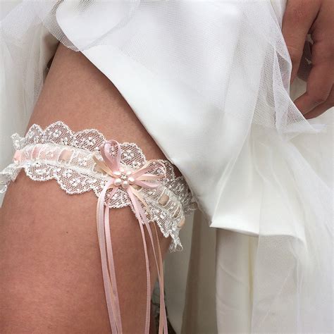 Nottingham Lace Garter Brides Leonie Bridal Garter Silk Garters