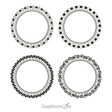 Cute Decorative Shapes Set Design Free Vector File Download