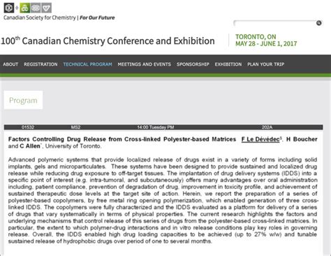 Pdf Factors Controlling Drug Release In Cross Linked Polyester Based Matrices 100th Canadian