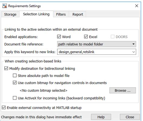 Requirements Settings Matlab And Simulink