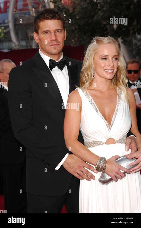 David Boreanaz And Jaime Bergman 60th Annual Primetime Emmy Awards Held