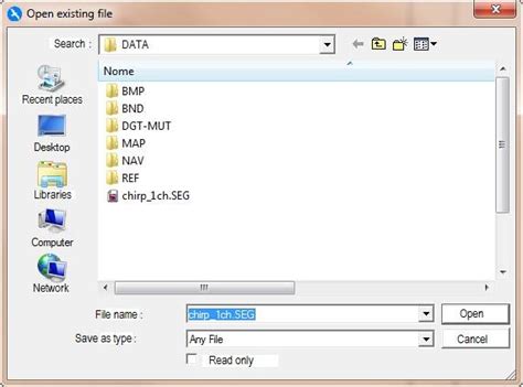 Before Extracting Navigation File The Program Require To Open A Seg Y