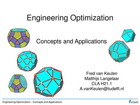 Ppt Engineering Optimization Powerpoint Presentation Free Download
