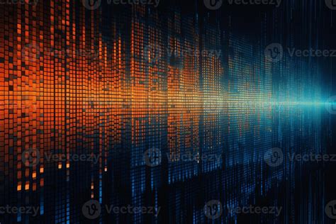 Abstract Binary Code Pattern In Blue And Orange 23009806 Stock Photo At Vecteezy