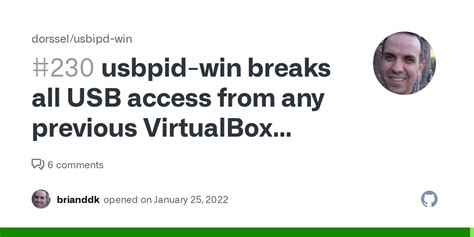 Usbpid Win Breaks All USB Access From Any Previous VirtualBox Install Issue 230 Dorssel