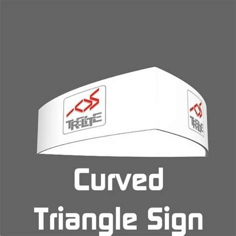 Three Dimensional Curved Triangle Signage In Mumbai Id 3966201855