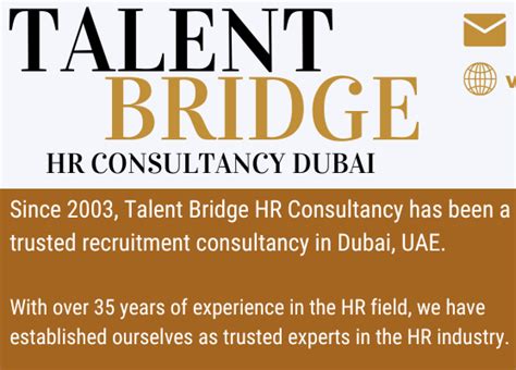 Talent Bridge Hr Consultancy Dubai Career Page