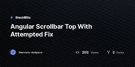 Angular Scrollbar Top With Attempted Fix Stackblitz