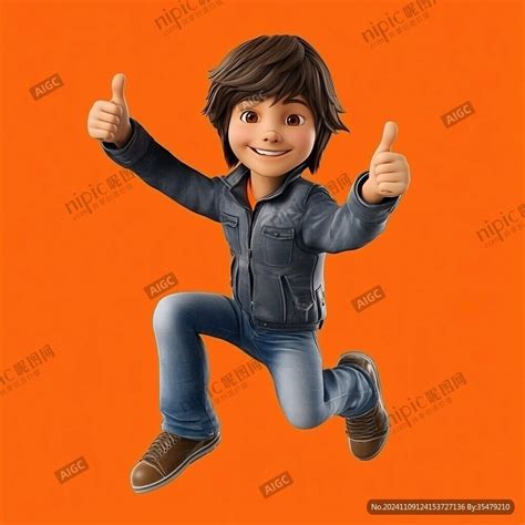 Ai创作图卡通写实人物 卡通写实漫画人物 3d卡通人物 小核桃博士竖大拇指 3d效果男孩 卡通写实漫画人物设计 3d年轻男孩 写实漫画人物 卡通写实漫画人物素材 小鹰装修工竖大拇指 开心男孩