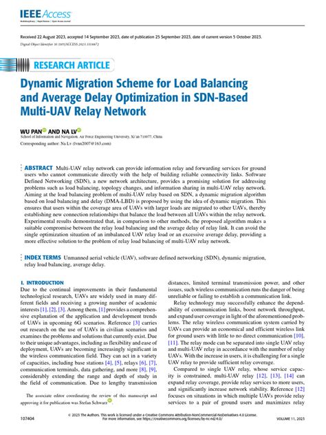 Dynamic Migration Scheme For Load Balancing And Average Delay