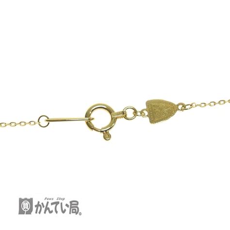 Yahoo オークション 美品 Agete アガット K18 ダイヤ ネックレス D0