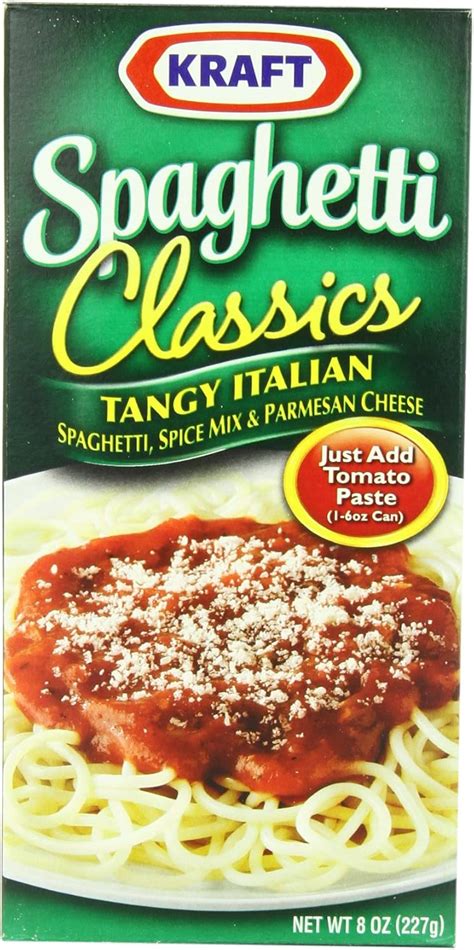 Kraft Spaghetti Classics Tangy Italian Spaghetti Spice Mix And Parmesan