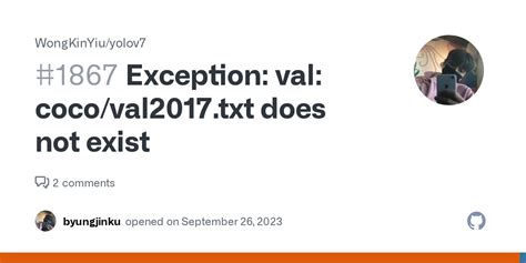 Exception Val Cocoval2017txt Does Not Exist · Issue 1867