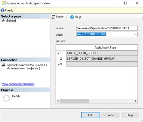 Auditing In Aws Rds Sql Server