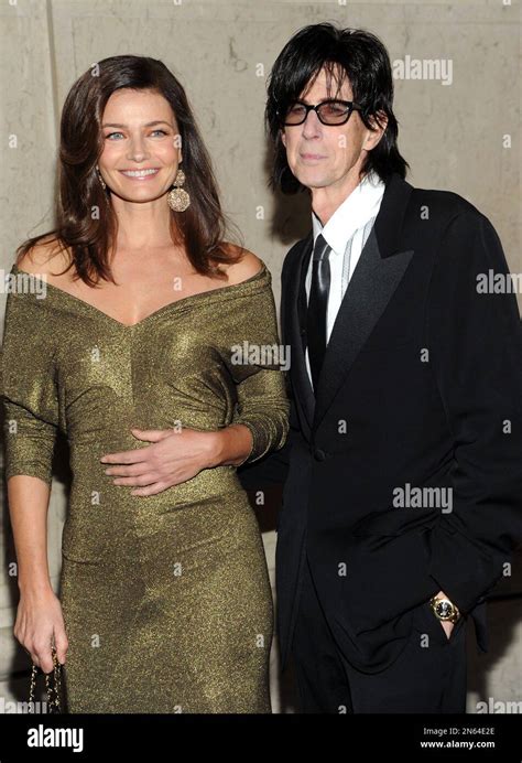 Model Paulina Porizkova And Husband Ric Ocasek Attends The American