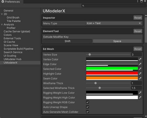 Unity Interface Umodeler X