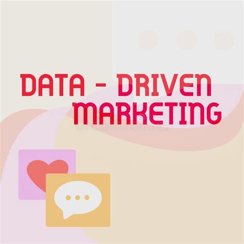 Text Caption Presenting Data Driven Marketing Business Approach