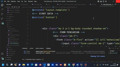 demo aplikasi crud laravel and bootstrap uas pemrograman web 2