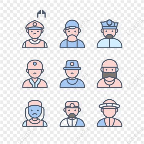 작업자 아이콘 세트 2 벡터 라인 아이콘욱스개요 Png 일러스트 무료 다운로드 Lovepik