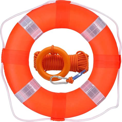 20 Inch 50cm Pool Safety Life Preserver Throw Ring Buoy Swim Foam