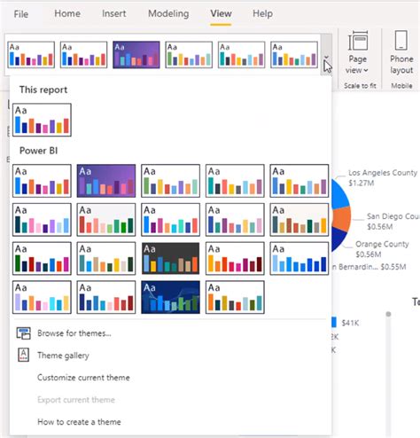 power bi color themes for uniform visualizations master data skills ai