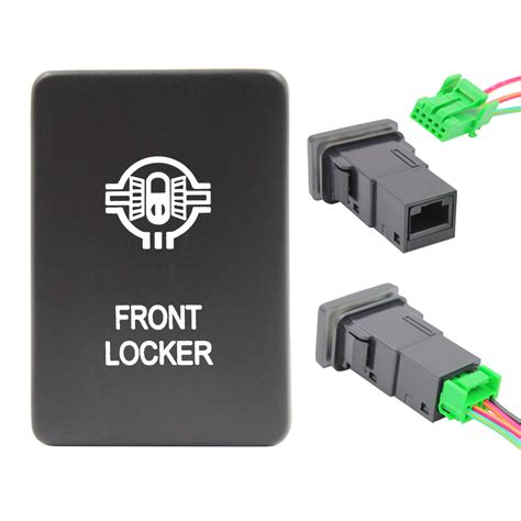 Green Led Push Switch Suit Toyota Small By Switch Boss