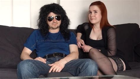 A Blowjob From A Sexy Redhead Milf To A Tiny Dick Loser On The Bed