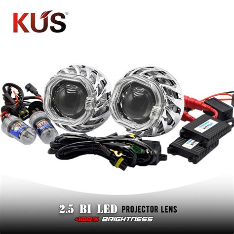 25 Bixenon 프로젝터 렌즈 나선형 핫휠 Led 천사 눈 듀얼 헤일로 슈라우드 35w Hid 키트 H4 H7 자동차 헤드