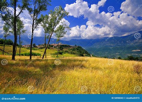 Abruzzo Countryside Stock Image Image Of Blue Mount 5898043