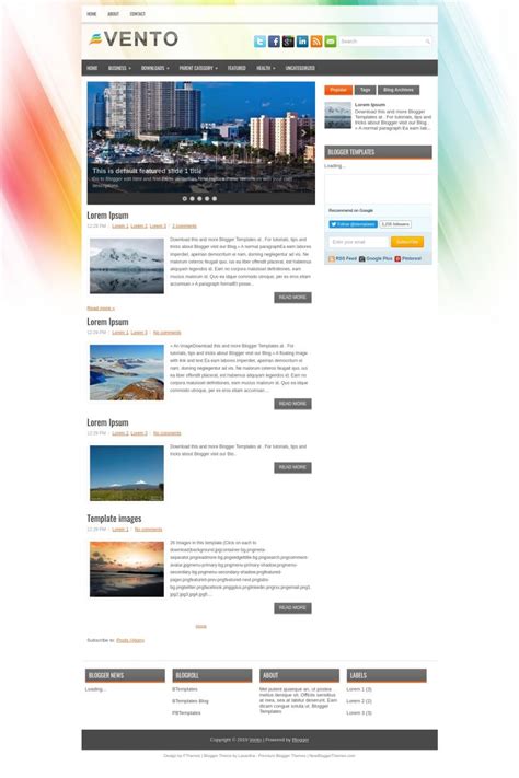 Vento Blogger Template Btemplates