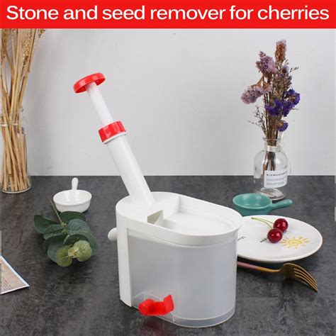 Cherry Corer With Container Kitchen Gadgets Tools Grandado