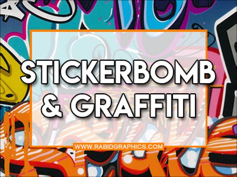 Stickerbombs Graffiti And Toons Hydrographics Film Rabid Graphics Ltd